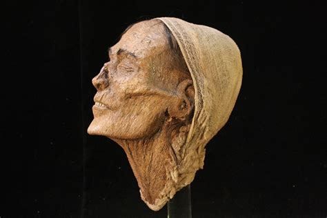 Original Art Replica Egyptian Female Mummy Head Custom Hand Made
