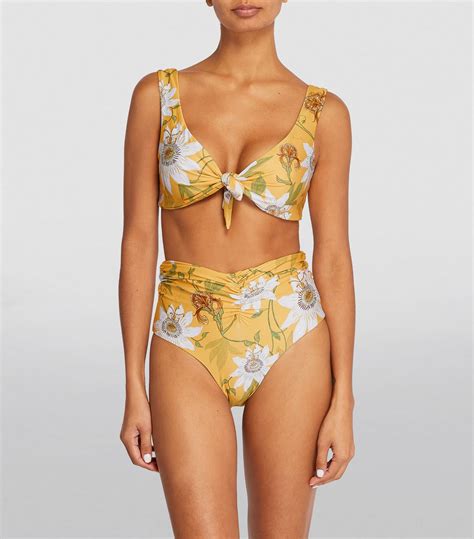 Agua By Agua Bendita Knotted Claude Bikini Top | Harrods US