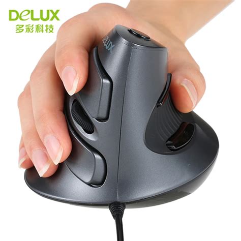 Delux M618 USB Wired Ergonomic Vertical Optical Mouse Computer Mice
