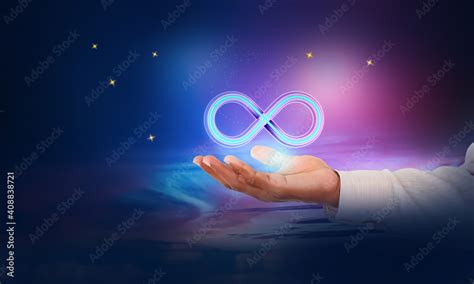 Devops Concept An It Engineer Holding The Glowing Devops Symbol On