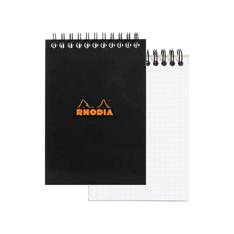 Rhodia Wirebound Notebooks Graph 4 In X 6 In Black [pack Of 5] 5pk 135009 Image 1