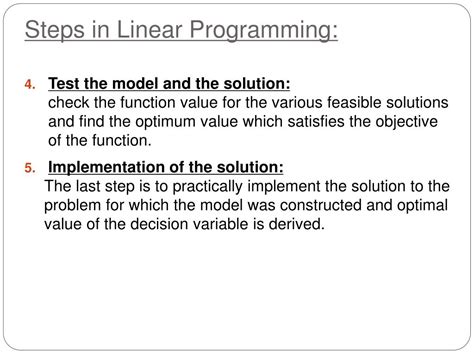 PPT Linear Programming PowerPoint Presentation Free Download ID