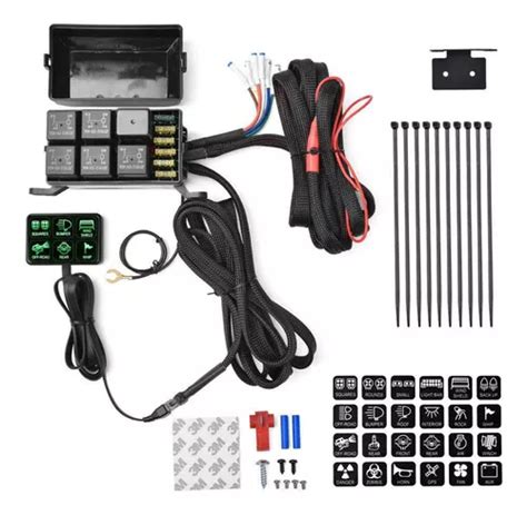 Panel De Interruptores Universal De 6 Vías Sistema De Relé Envío Gratis
