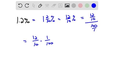 Solved Find Fraction Notation For The Percent Notations In The Table