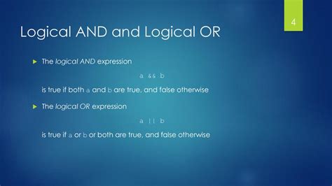 Logical Operators And Truth Tables Ppt Download