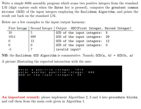 Solved Write A Simple 8086 Assembly Program Which Scans Two
