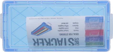Advantus Super Stacker Pencil Box Assorted 1 Ct King Soopers