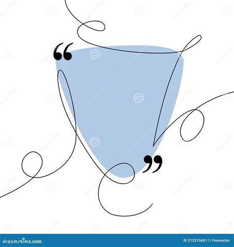 Quotation Outline Vector Icon Thin Line Black Quotation Icon Flat