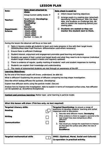 Diffusion Tea Bag Investigation Teaching Resources