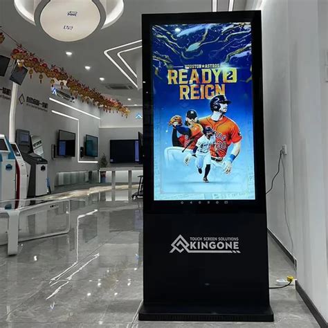Kingone Floor Stand 43 WiFi Waterproof LCD Outdoor Portable Display 4K