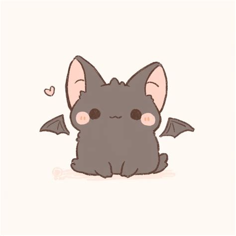 ゆるいかわいいコウモリ｜イラスト・フリー素材なら「シンテリ」