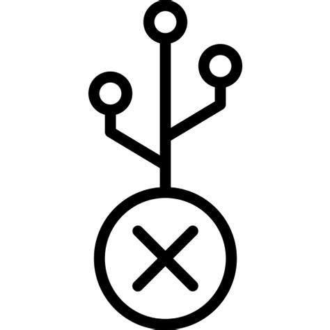 Usb Basic Miscellany Lineal Icon