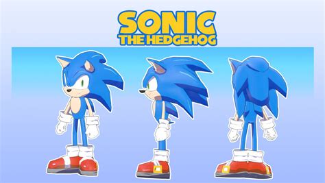Sonic 3d Rigged Model By Flamelexart On Deviantart