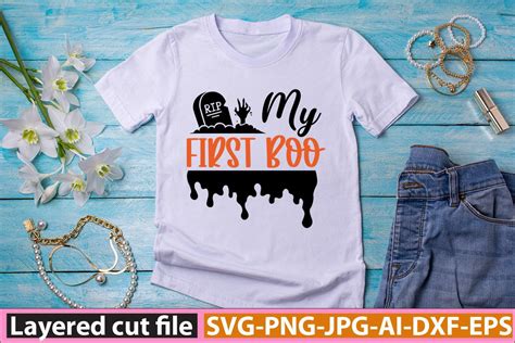 My First Boo Svg Graphic By Sa Crafts · Creative Fabrica