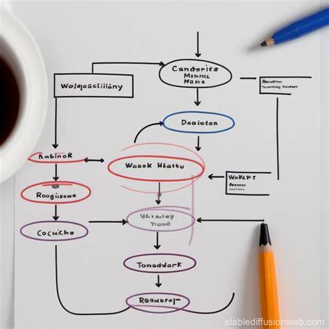 Workflow Diagram On Paper Image Stable Diffusion Online