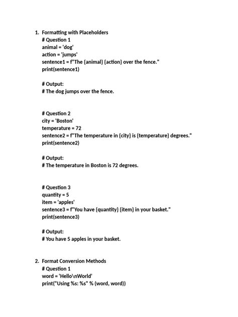 Strings Activity Formatting Pdf Games And Activities