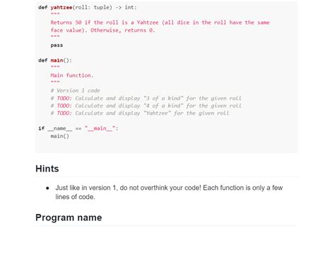 Solved Yahtzee Is Fun But Ld Rather Code In Python Its
