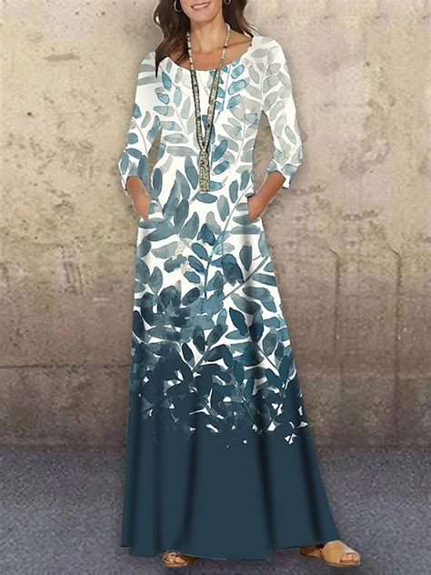 Womens Fashion 3d Ruffle Sexy Boho Party Elegant Maxi Dress