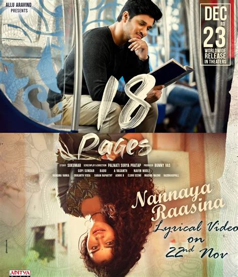 Nannaya Raasina Melody From 18 Pages Cinejosh