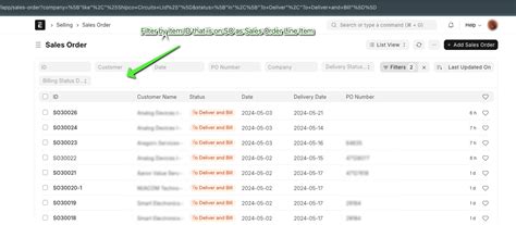 Filter Sales Order List By Items Erpnext Frappe Forum