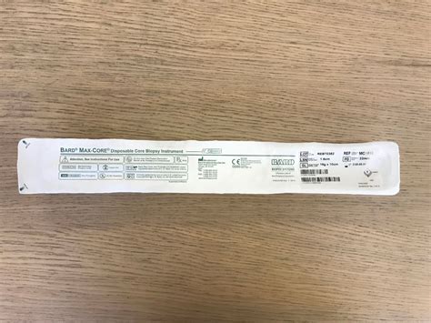 New Bard Mc1810 Max Core Disposable Core Biopsy Instrument 18g X 10cm