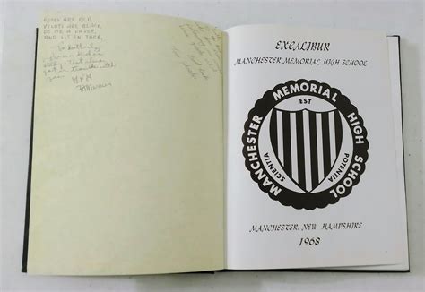 Manchester Memorial High School 1968 Yearbook Manchester New Hampshire