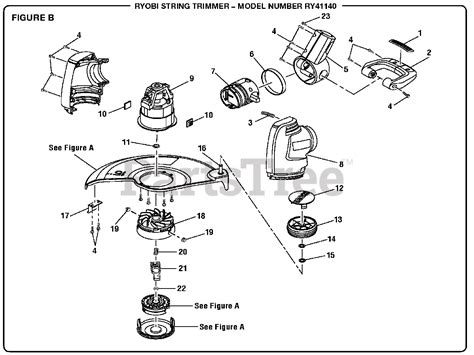 Ryobi Trimmer Parts Diagram At Gary Delariva Blog