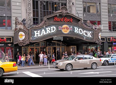 Hard Rock Café Manhattan New York City United States Stock Photo Alamy