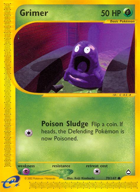 Grimer 79 Aquapolis 2003 Pokemon Card