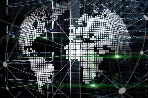 Premium Photo 3d Earth As Telecommunication And Internet Technology Concept