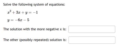 Solved Solve The Following System Of Equations Chegg