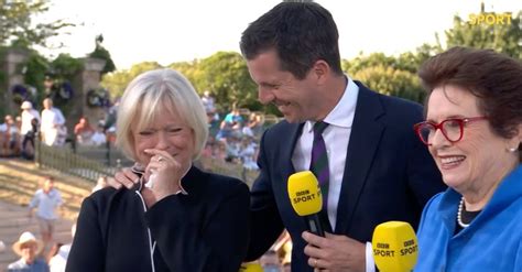 Sue Barker Surprised By Bbc Colleagues On Final Wimbledon Show
