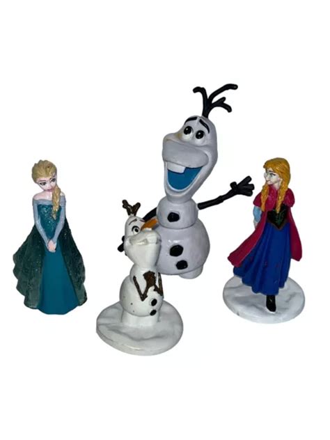 Disney Frozen Princess Anna Elsa Olaf Cake Toppers Pvc Mini Figures Lot