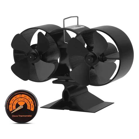 Wood Stove Fan Heat Powered 8 Blades Heat Powered Fireplace Fans