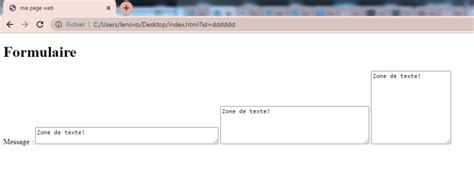 Ajouter Des Zones De Texte Dans Un Formulaire HTML TutoForYou