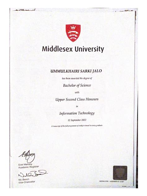 Middlesex University Pdf