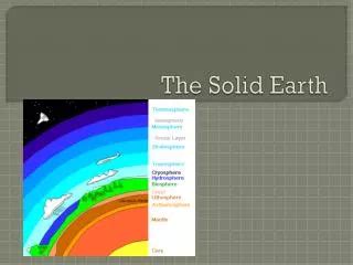 PPT Solid Earth A Geophysical Perspective PowerPoint Presentation ID