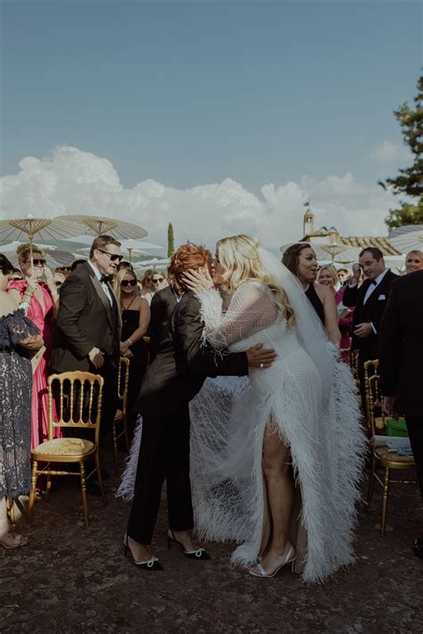 Heather Mcmahans Bridal Style Was Vegas Showgirl Meets Italian Movie Star Who Has A Weekend