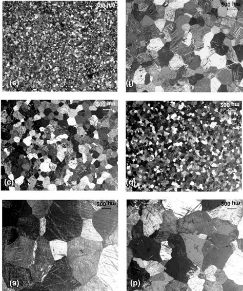 Micrograph A Has A Grain Size Of 590m Micrograph B With A Grain
