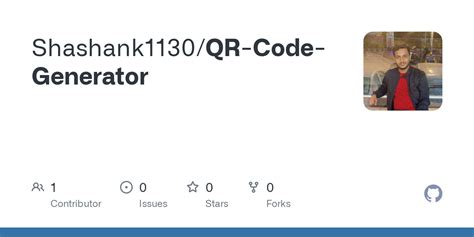 GitHub Shashank QR Code Generator