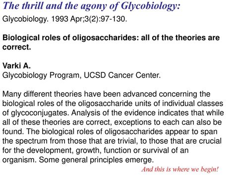 What Is Glycobiology A Term Frequently Attributed To Raymond Dwek Et