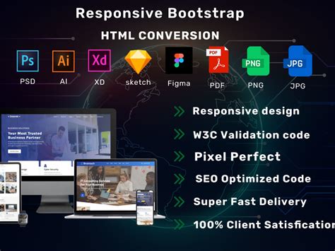 I Will Do Responsive Website Design Using Html Css Javascript Upwork