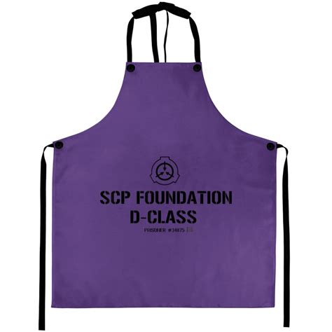 Scp Foundation D Class Prisoner Barcode Aprons Sold By Terrilyns1118