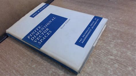 Amazon Finite Dimensional Vector Spaces University Series In
