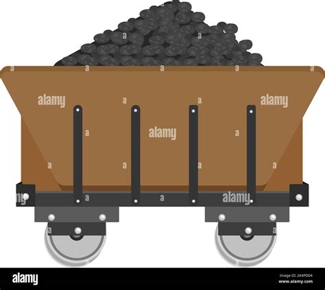 Coal Cart Stock Vector Images Alamy