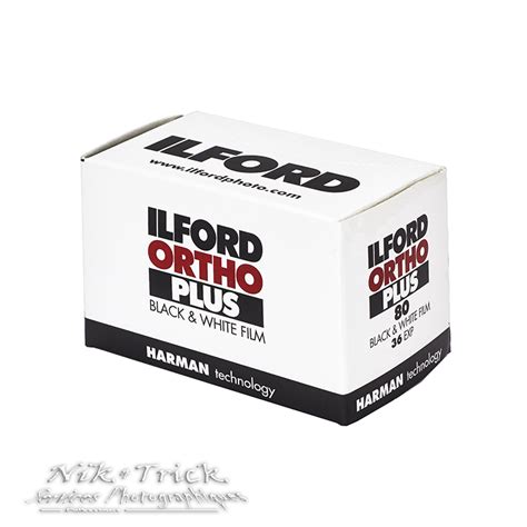 Ilford Ortho Plus 80 ~ 35mm 36 Exposures - Nik & Trick Photo Services