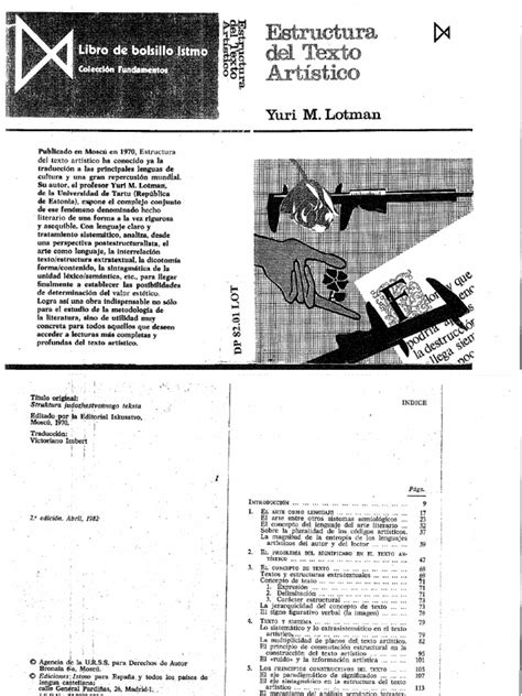 Lotman Yuri Estructura Del Texto Artistico Ediciones Itsmo 1982 Pdf