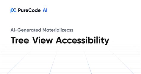 build great materializecss tree view accessibility components faster