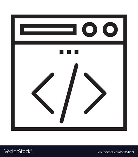 Html Tag Icon Royalty Free Vector Image Vectorstock
