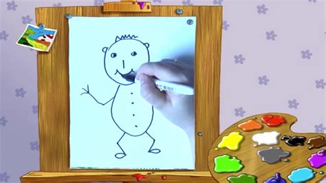 Как нарисовать человечка мульт песенка Видео для детей Оживающие рисунки Youtube